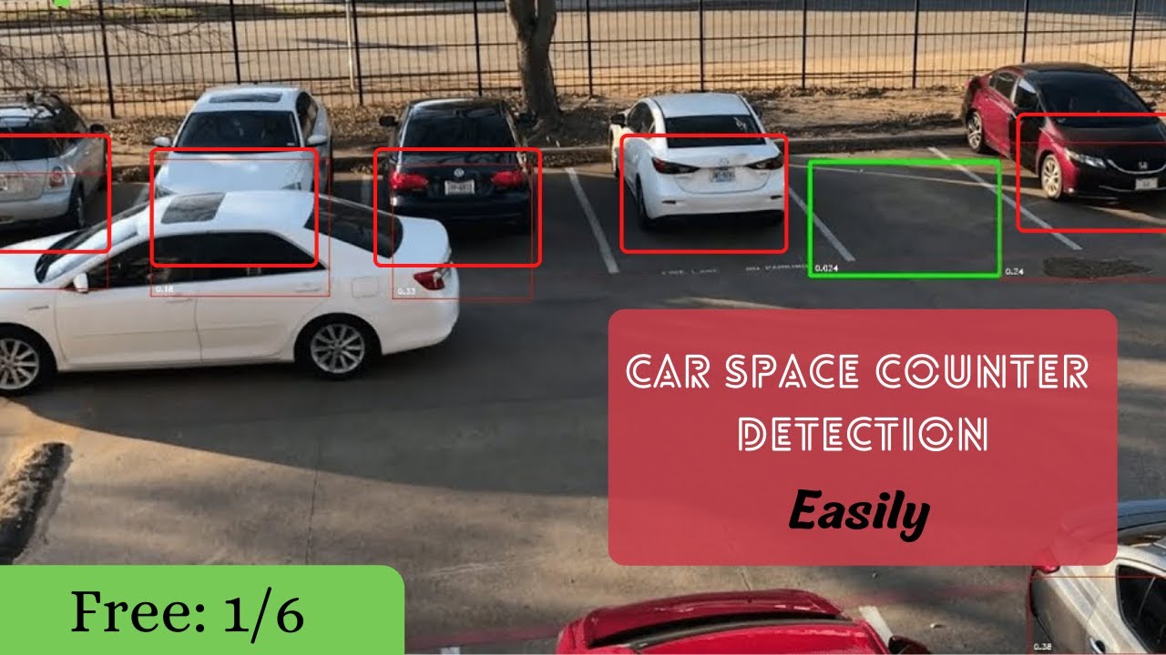 Car Parking Space Counter + Detector using OpenCV With Basic Image Processing | Easiest Method