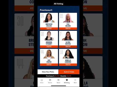 VOTING FRONTCOURT FOR THE WNBA ALL-STAR GAME, BUT A BIT DIFFERENT | iamMiMi14 😍🔥🏀⛹️♀️💫 #shorts