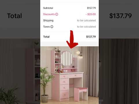 Pink Vanity Table Set: A Stylish and Affordable Makeup Station#vanitytable #makeupvanity