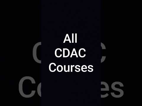 All CDAC Courses #shorts #cdac #cdaclips #course #courses