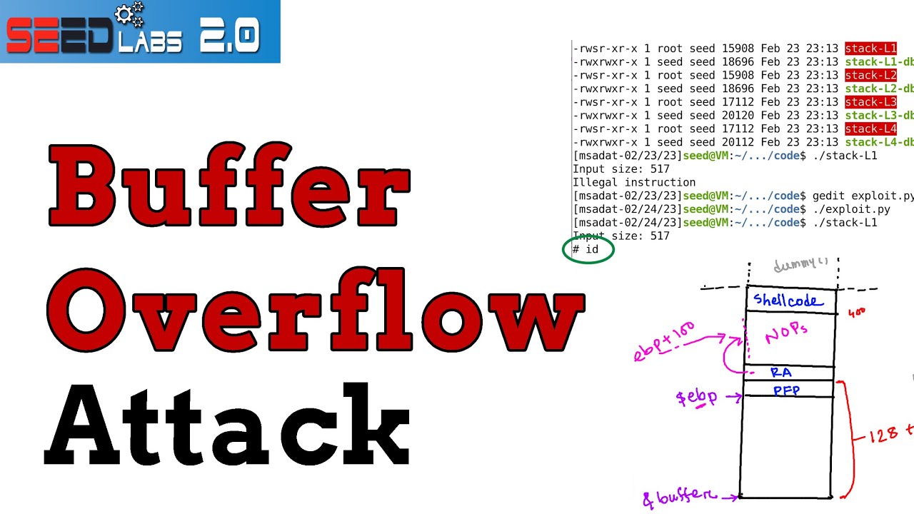 SEED Labs: Buffer Overflow Attack (Level 1)