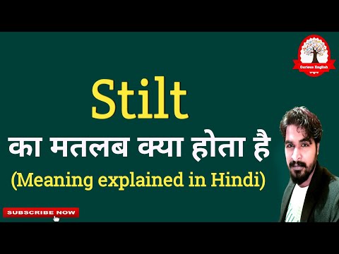 Stilt Meaning in Hindi | Stilt ka matlab kya hota hai | word meaning in Hindi