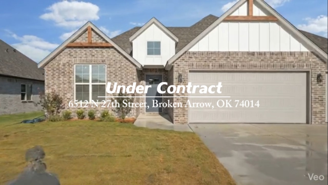 Under Contract in Broken Arrow OK, New Construction Home Sells Fast