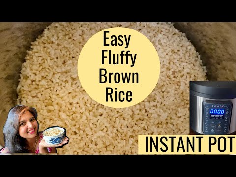 Easy Fluffy BROWN RICE in INSTANT POT @ShinewithShobs