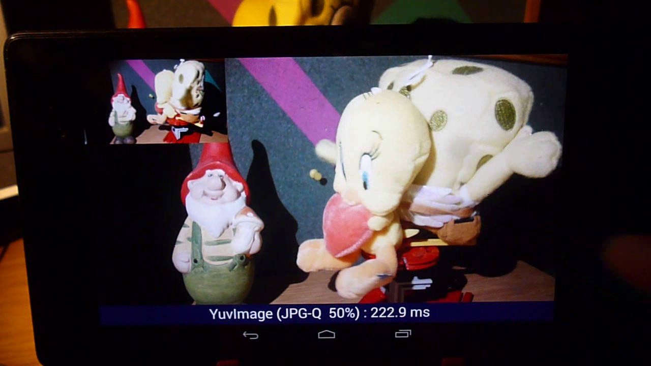 Android camera preview data real time processing