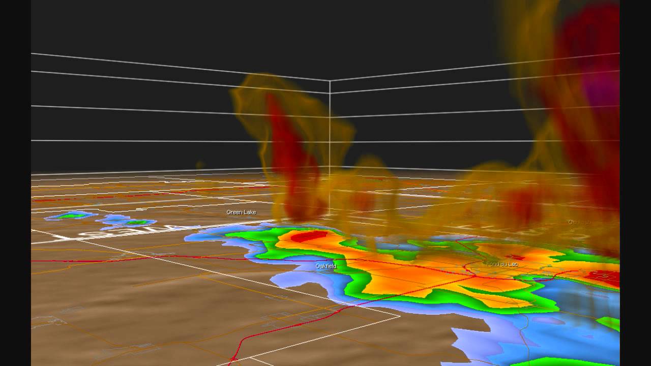 3D Radar   Oakfield WI Tornado   July 1996