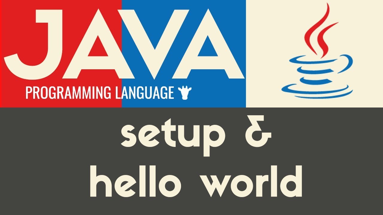 Your First Java Program | Java | Tutorial 3