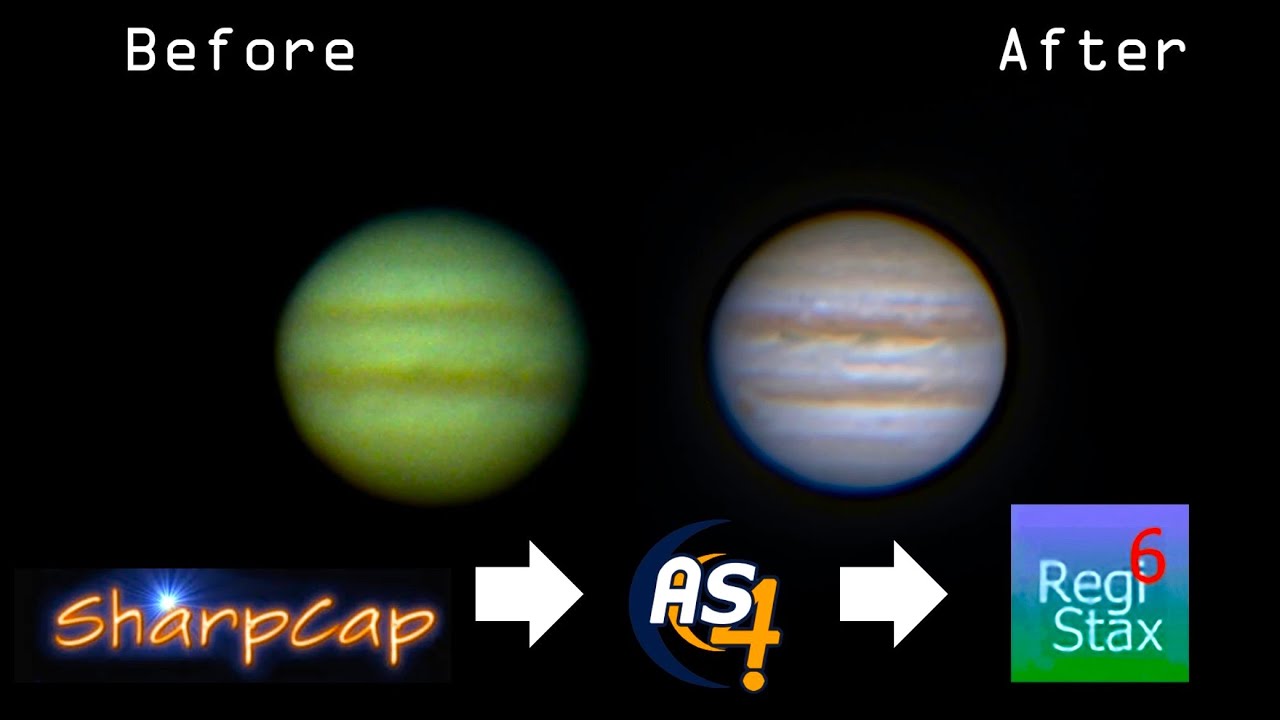 Master Planetary Image Processing: A Complete Guide to SharpCap, AutoStakkert & Registax!