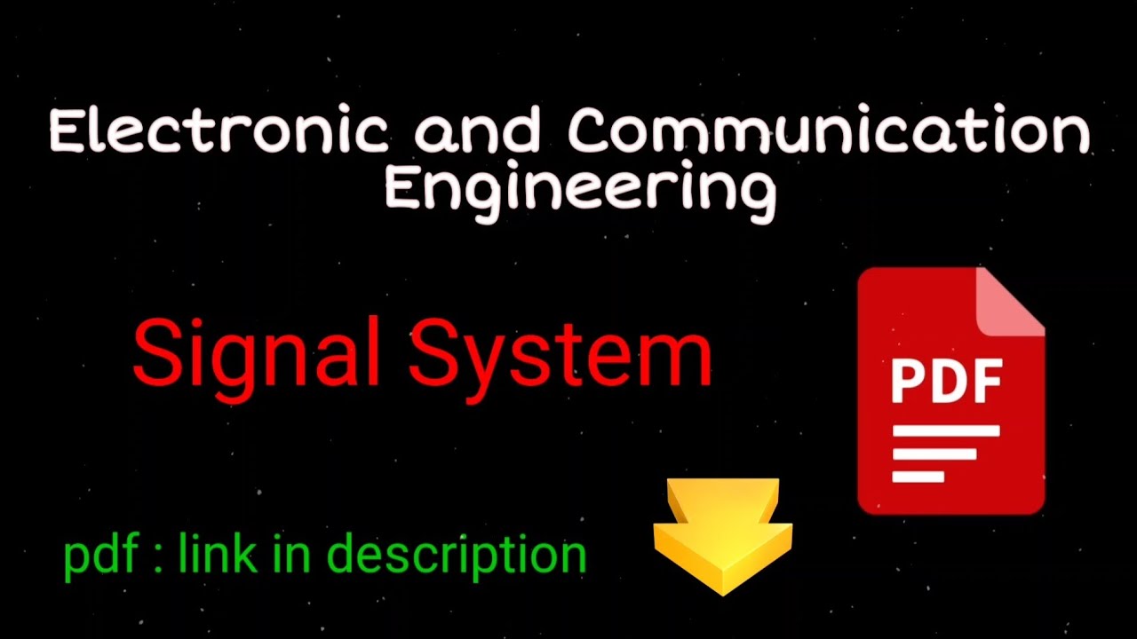 Signal System notes ECE | Electronic and Communication Enginnering pdf Notes