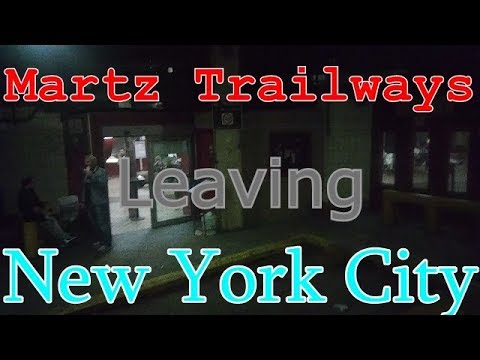 Martz Trailways Leaving New York City