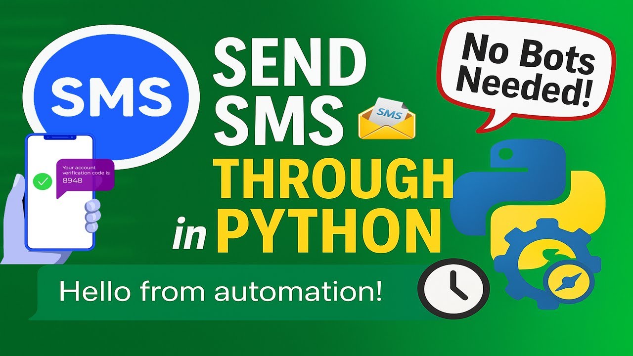Send SMS 📩  Through Python in 2 Minutes (No Twilio or Bots Needed!)
