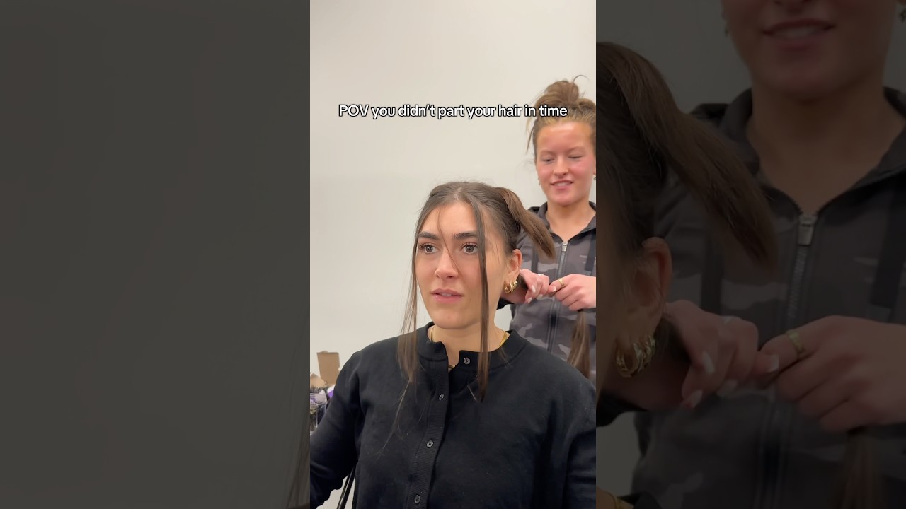 POV you didn’t part your hair in time #hairstylist #relatable #hairvideos #cosmetology