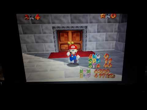 Super Mario 64 in debug mode test (Project64)