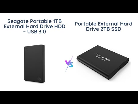 Seagate vs. 2TB SSD Portable External Hard Drive Comparison