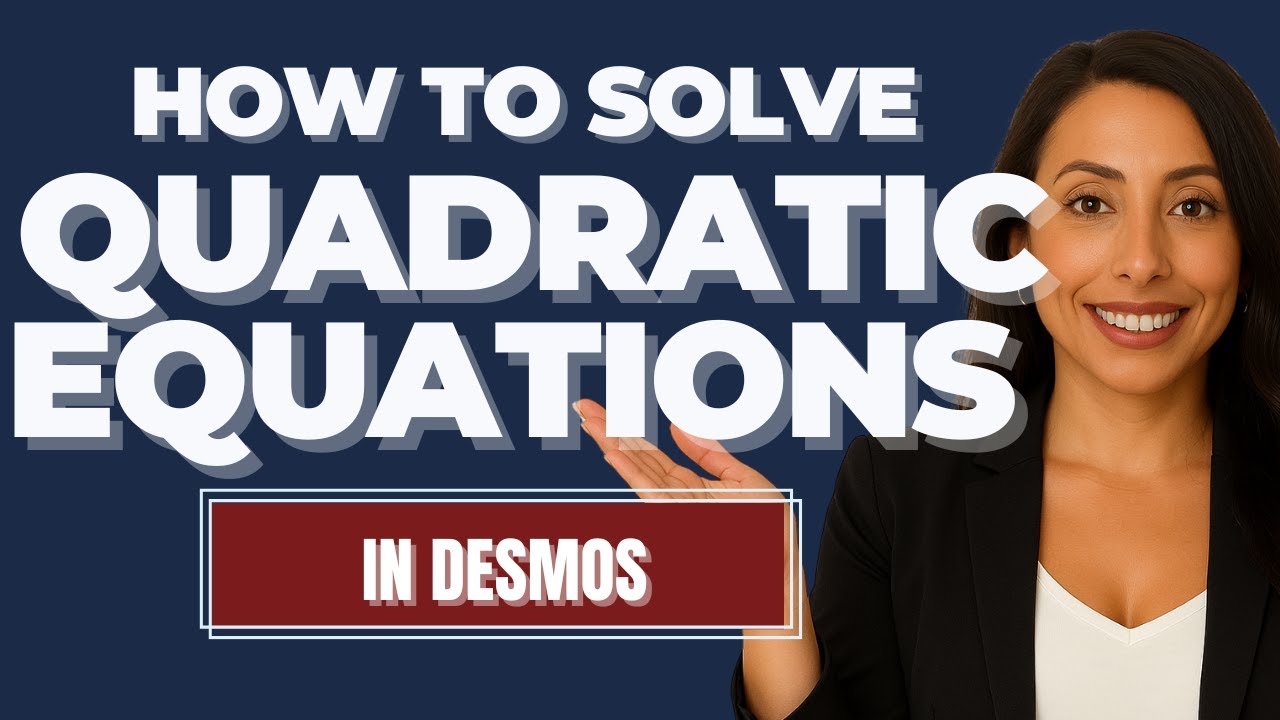 Easy Way To Solve Quadratic Equations ~ Desmos Graphing Calculator