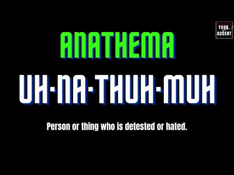 Anathema pronunciation | how to say anathema | how to pronounce anathema