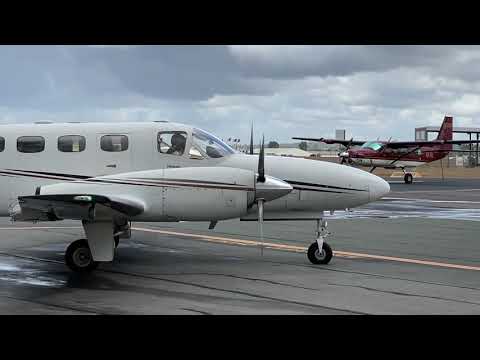 THAT NOISE!! Cessna 441 Conquest at Archerfield Airport