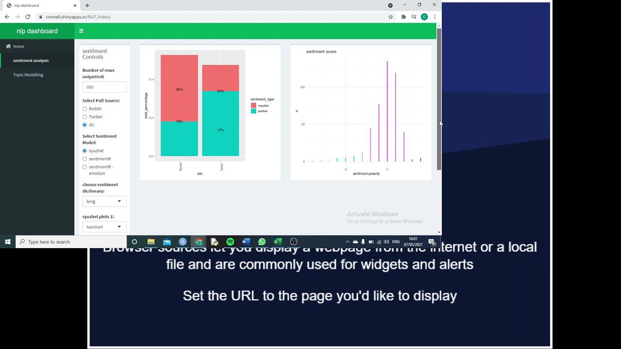 NLP Dashboard Intro