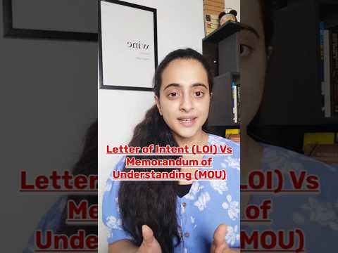 MOU Vs LOI! #procurement #documents #negotiation #purchase #projectmanagement #sourcing