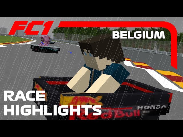 F1 Spa Francorchamps Ice Boat racing track Minecraft Map