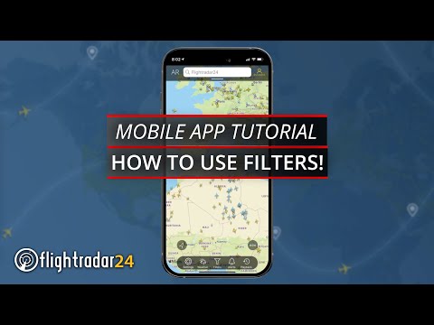 Mobile tutorial: using Flightradar24 filters