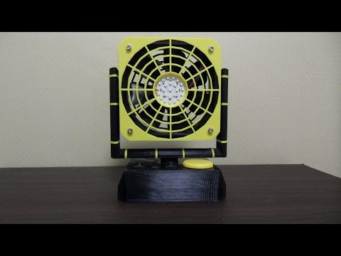 Desktop Cooling FAN & LED Light - DeskFAN 3D Design by Zalophus ...