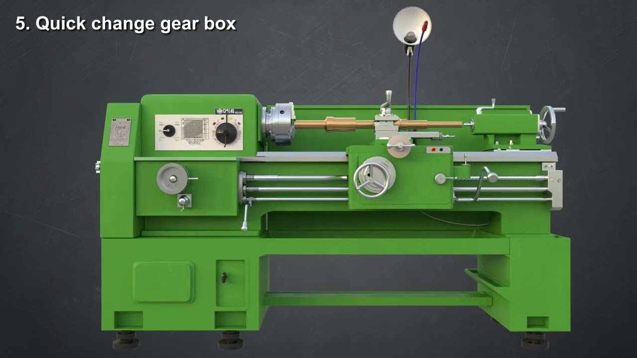Lathe : Feeding and Thread cutting mechanism
