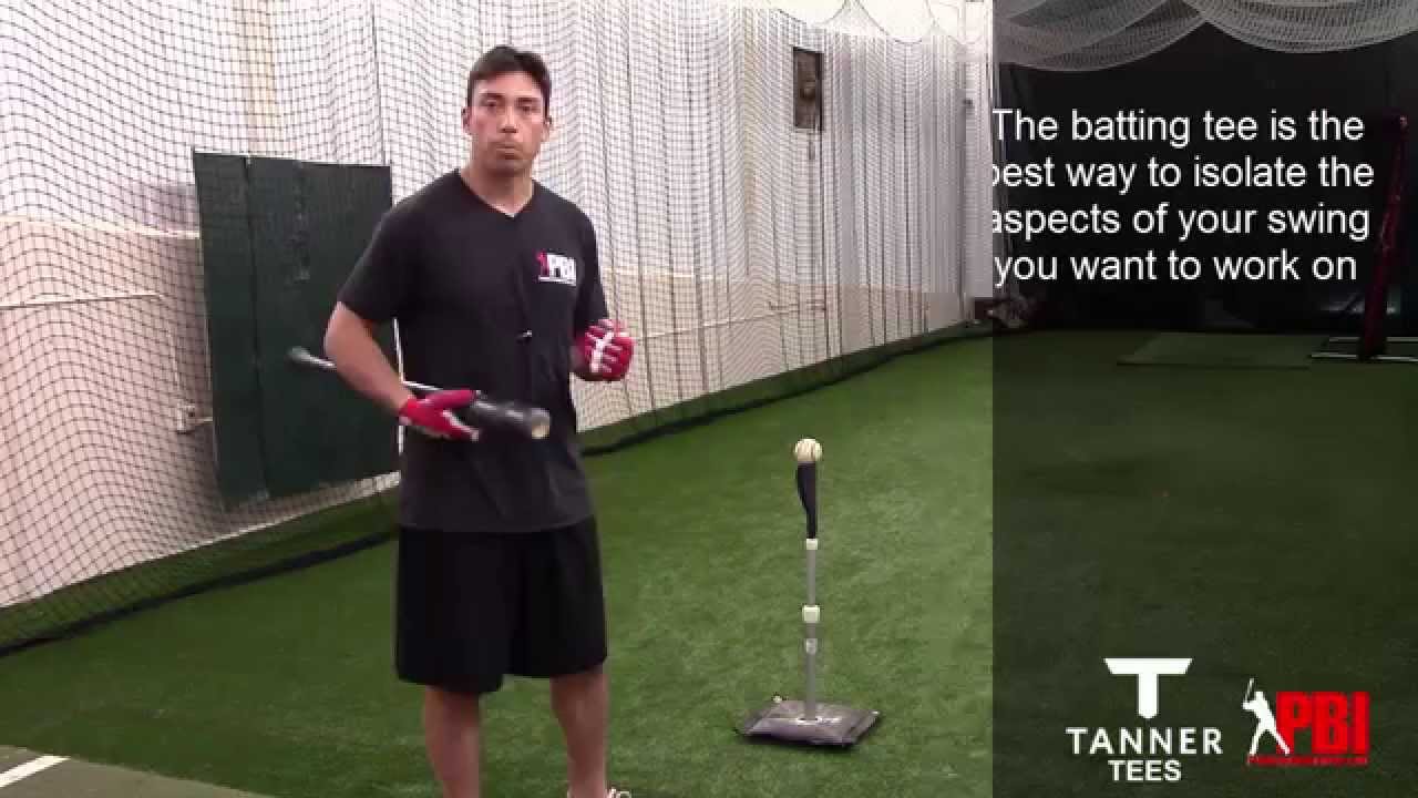 Baseball batting tee drills - Pre-game warm up, Part 1 Cont.