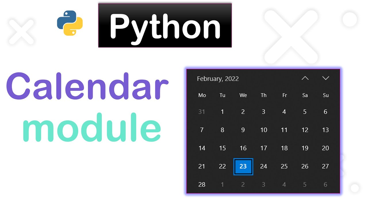 Calendar module in python !!! #calendarmodule