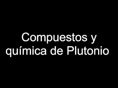 Compuestos y química de Plutonio