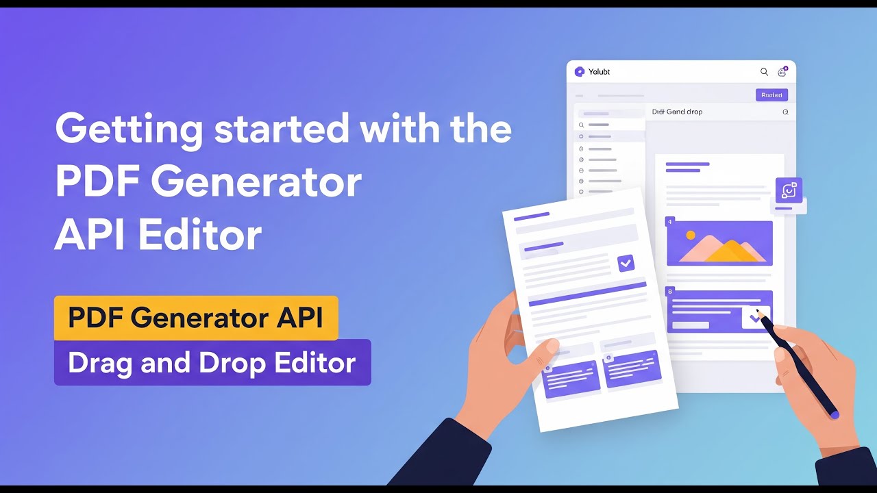 Getting started with PDF Generator API Editor