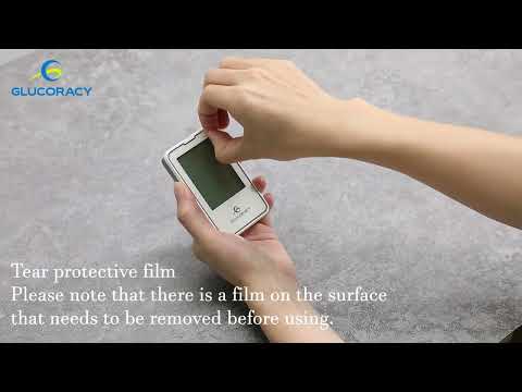 Tear Off The Protective Film - Glucoracy G-425-2 Blood Glucose Monitor Kit
