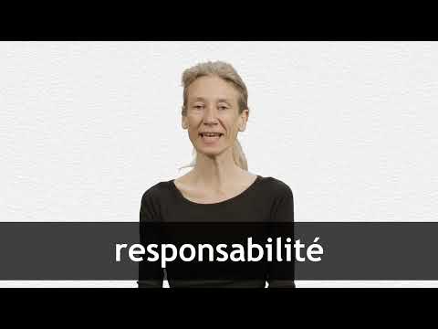 English Translation of “RESPONSABILITÉ” | Collins French-English Dictionary