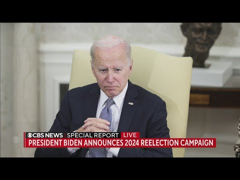 Biden launches 2024 bid, betting record will top age worries