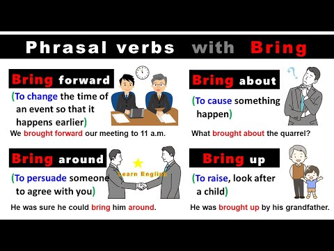 Phrasal Verbs with Bring - English Grammar Lesson