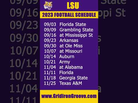 2023 LSU Tigers Football Schedule