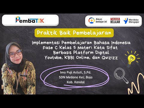 Pembelajaran Kolaboratif Berbasis Platform Digital Youtube, KBBI Online dan Quizizz