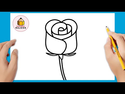 Hogyan rajzoljunk rózsát | Könnyű Rajzok