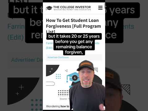 How Does #studentloanforgiveness Actually Work?