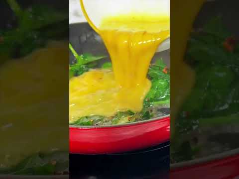 Healthy breakfast | spinach scrambled egg