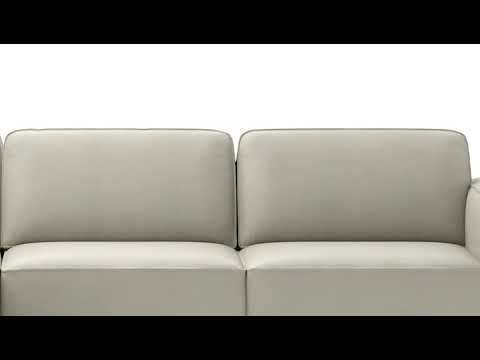Coronelli Collezioni Soho Italian Leather Sectional Sofa