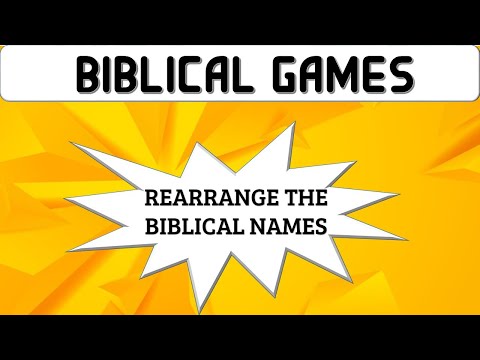 ✅ BIBLICAL GAMES (Rearrange the biblical names)# biblicalgames