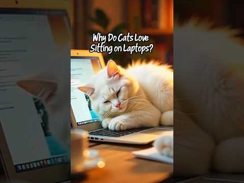 Why Do Cats Love Sitting on Laptops?#cat #catlover #shorts