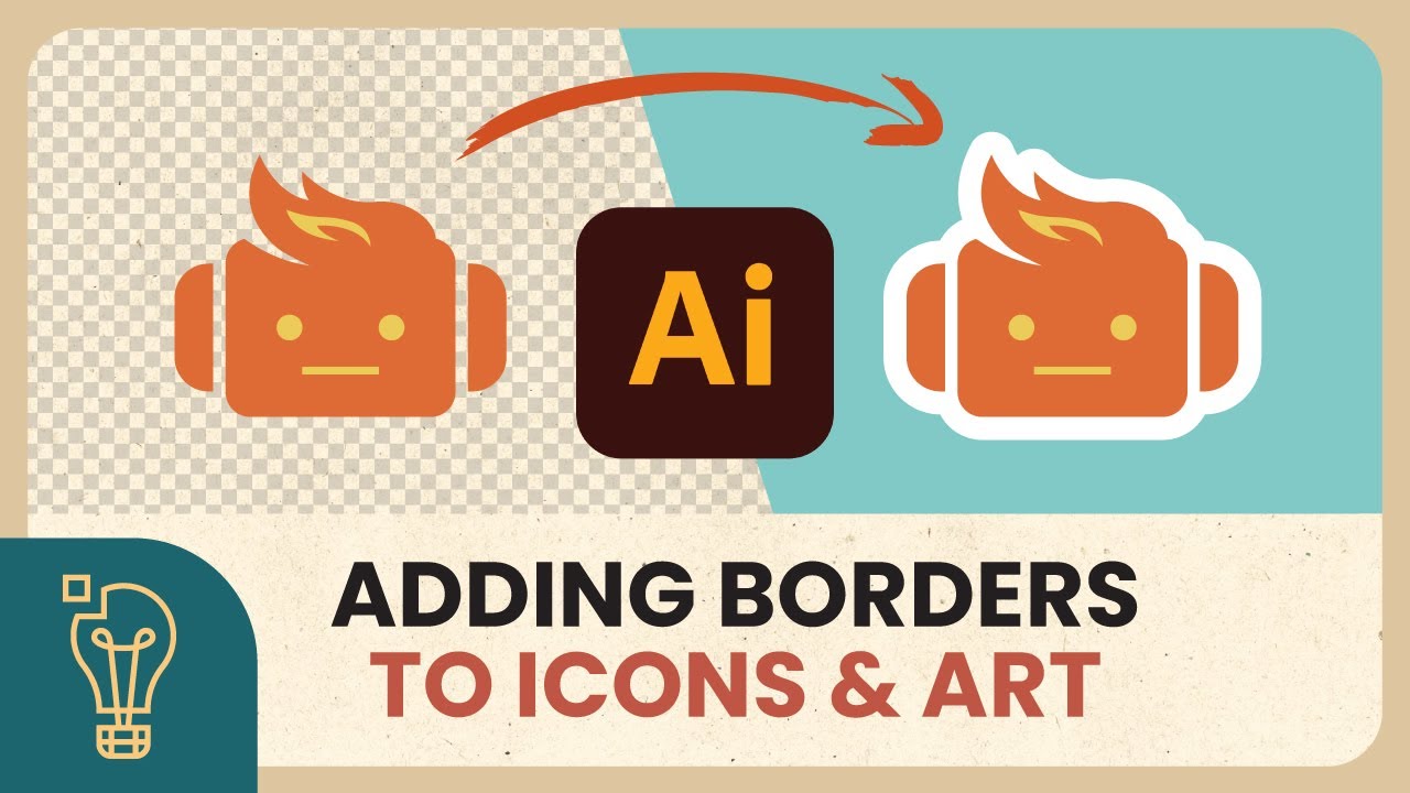 How to Add a Perfect Border to Your Icon - Adobe Illustrator Tutorial