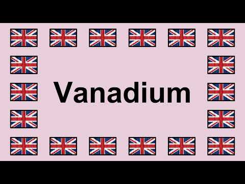 Pronounce VANADIUM in English 🇬🇧
