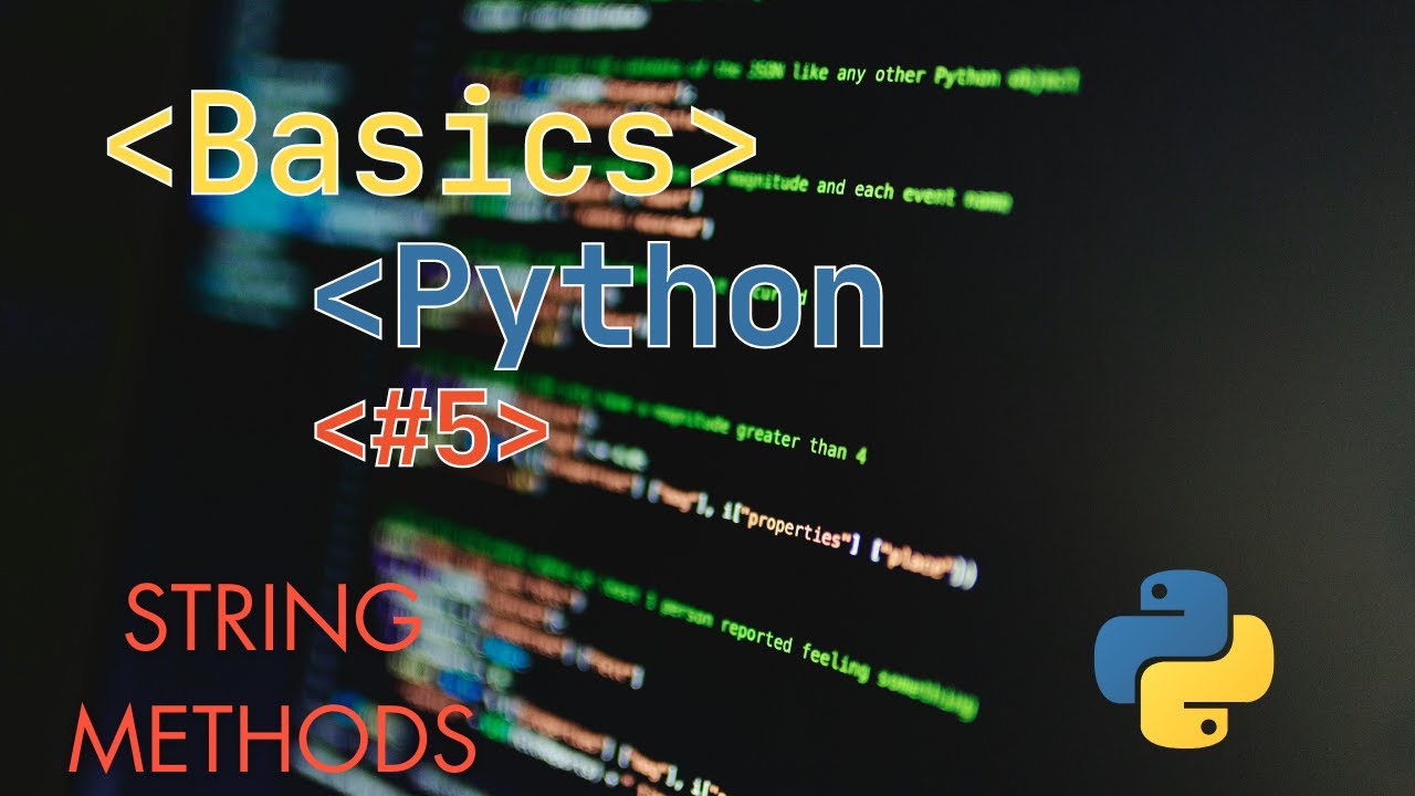 Python Basics for GIS Programming #5 - String Methods & Examples (Part 1)