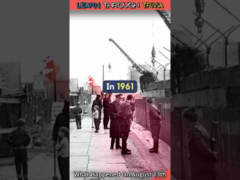 What Happened On August 13th In The Past? #learnthroughtrivia #facts #trivia #whathappenedtoday