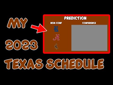 PREDICTION: 2023 Texas Football Schedule
