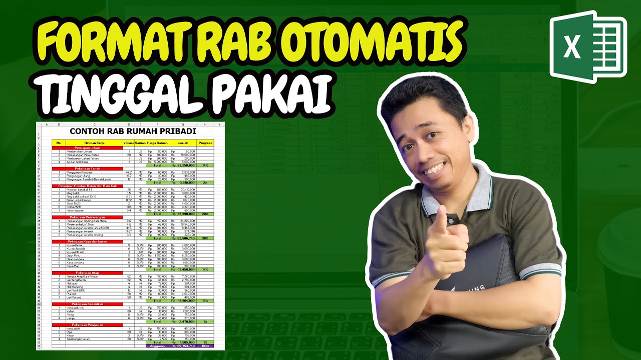 Cara Membuat RAB di Excel - Tinggal Pakai Aja
