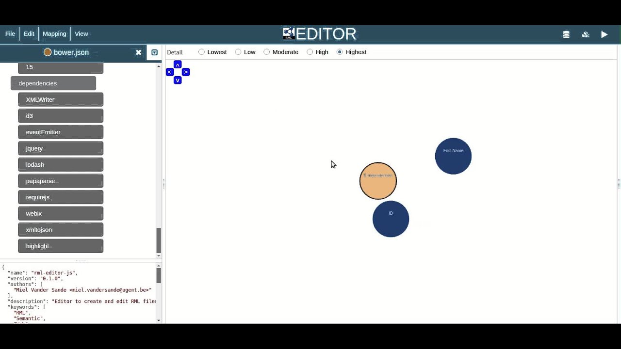RMLEditor | Loading CSV, JSON & XML data
